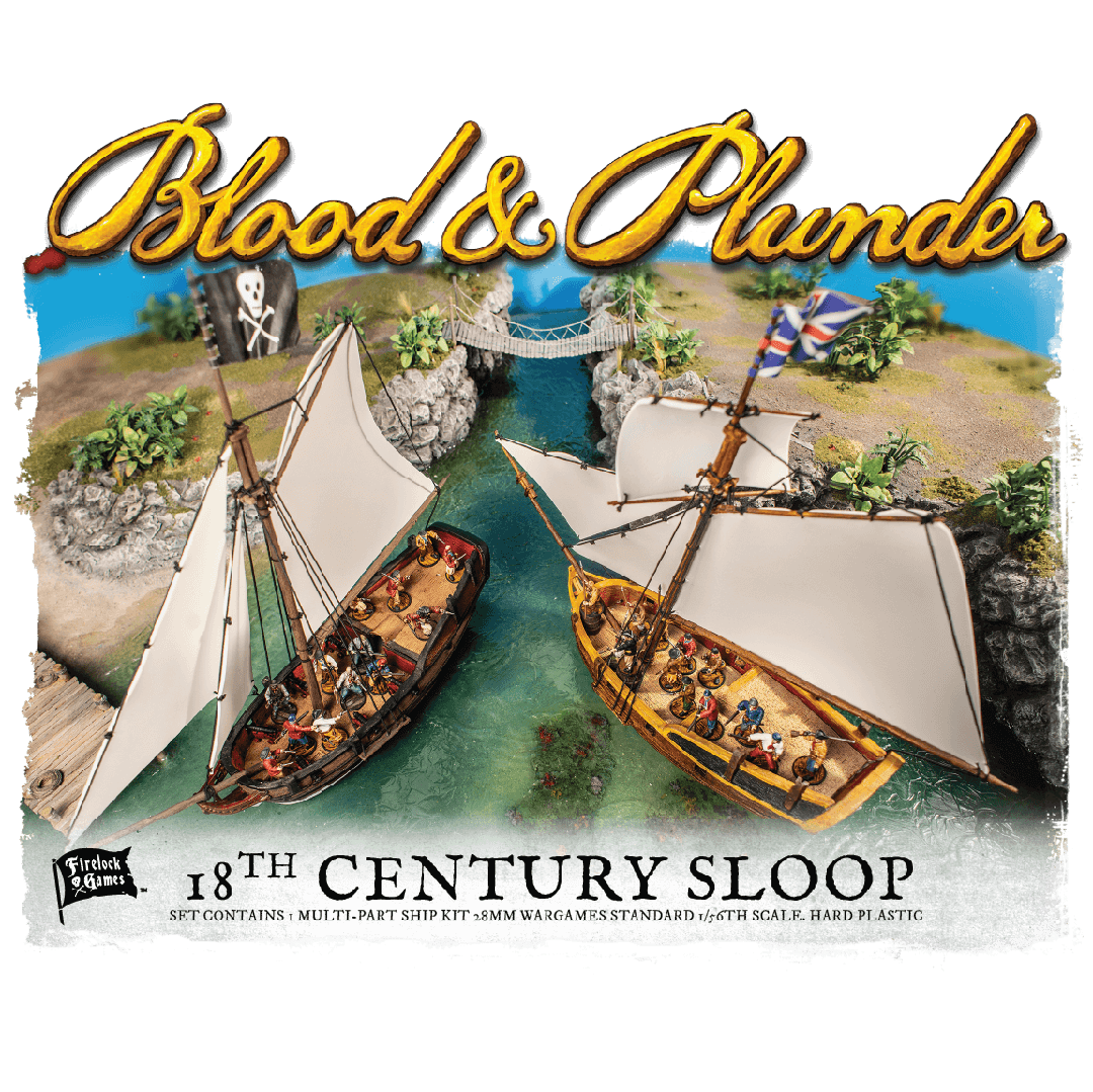 Hard Plastic Bermuda Sloop Ship Kit – Firelock Games